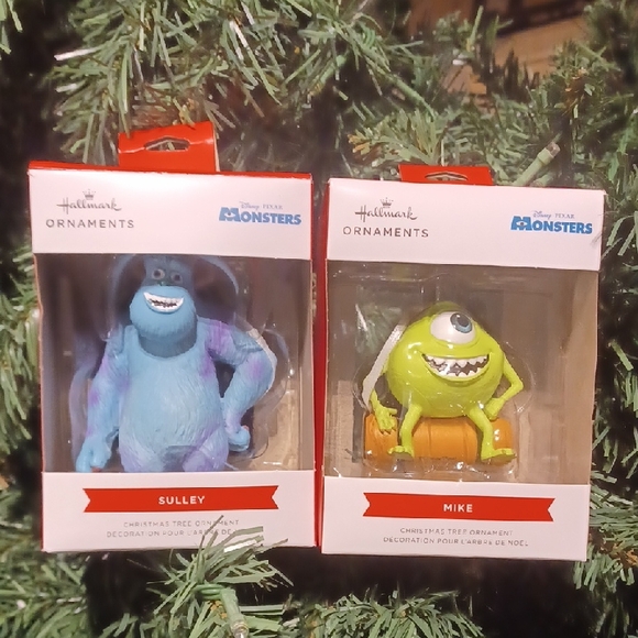 Hallmark | Holiday | Two Pixar Monsters Mike Sulley Disney Christmas ...